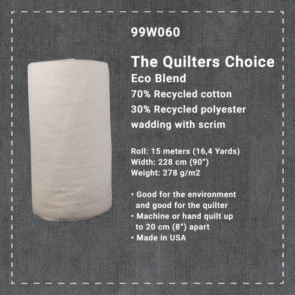 Sew Simple Super-Soft EcoBlend Recycled 70/30 Wadding | Quilting ...
