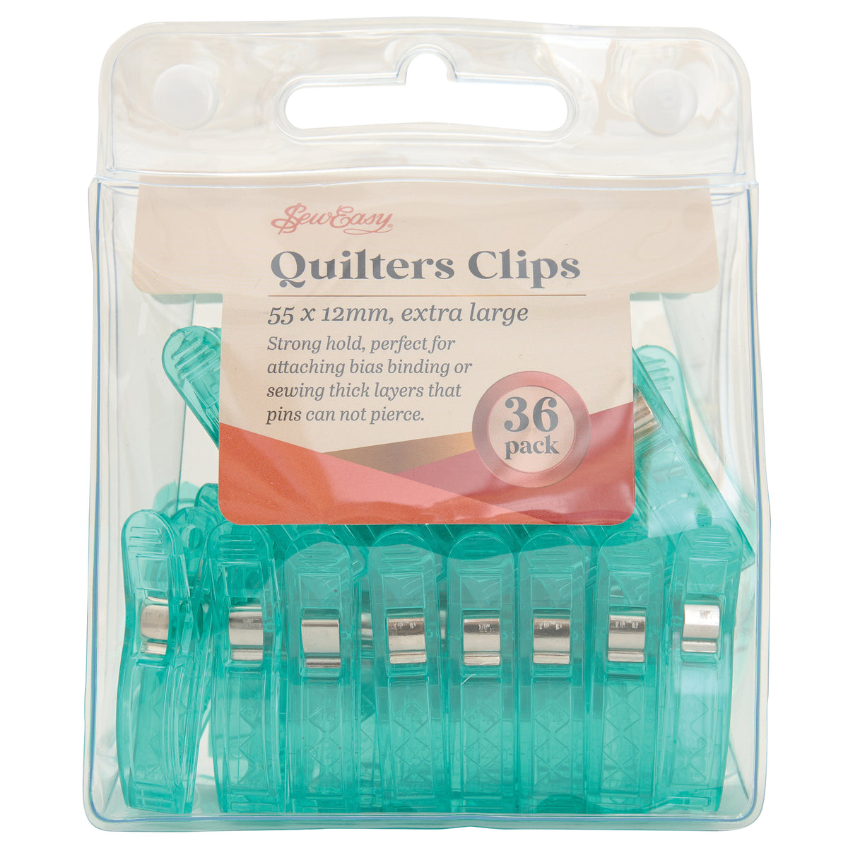 Sew Easy Extra Large Fabric Clips (36pcs) | Quilting Tools and ...