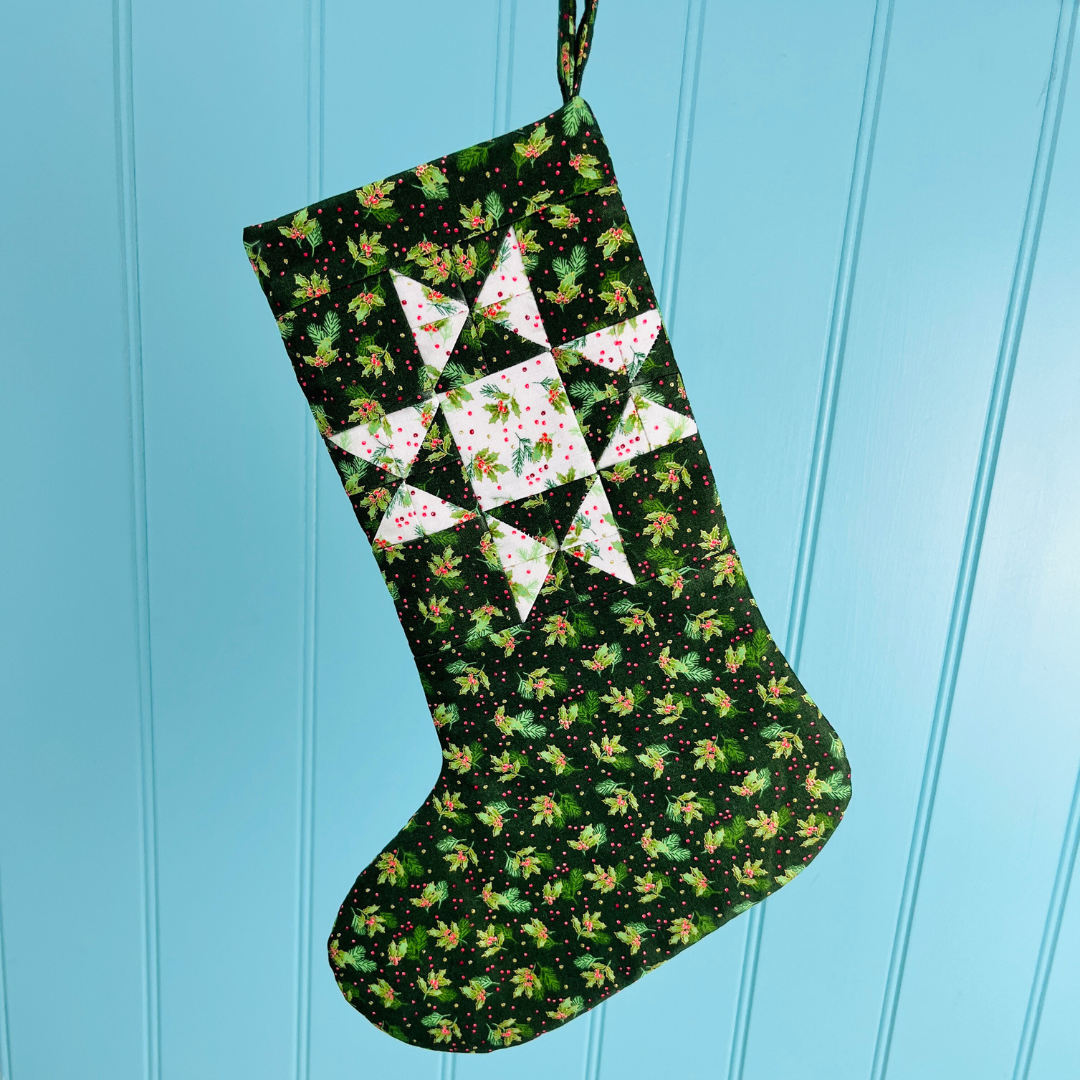 Patchwork Christmas Stocking PDF pattern | Downloadable Sewing Patterns ...