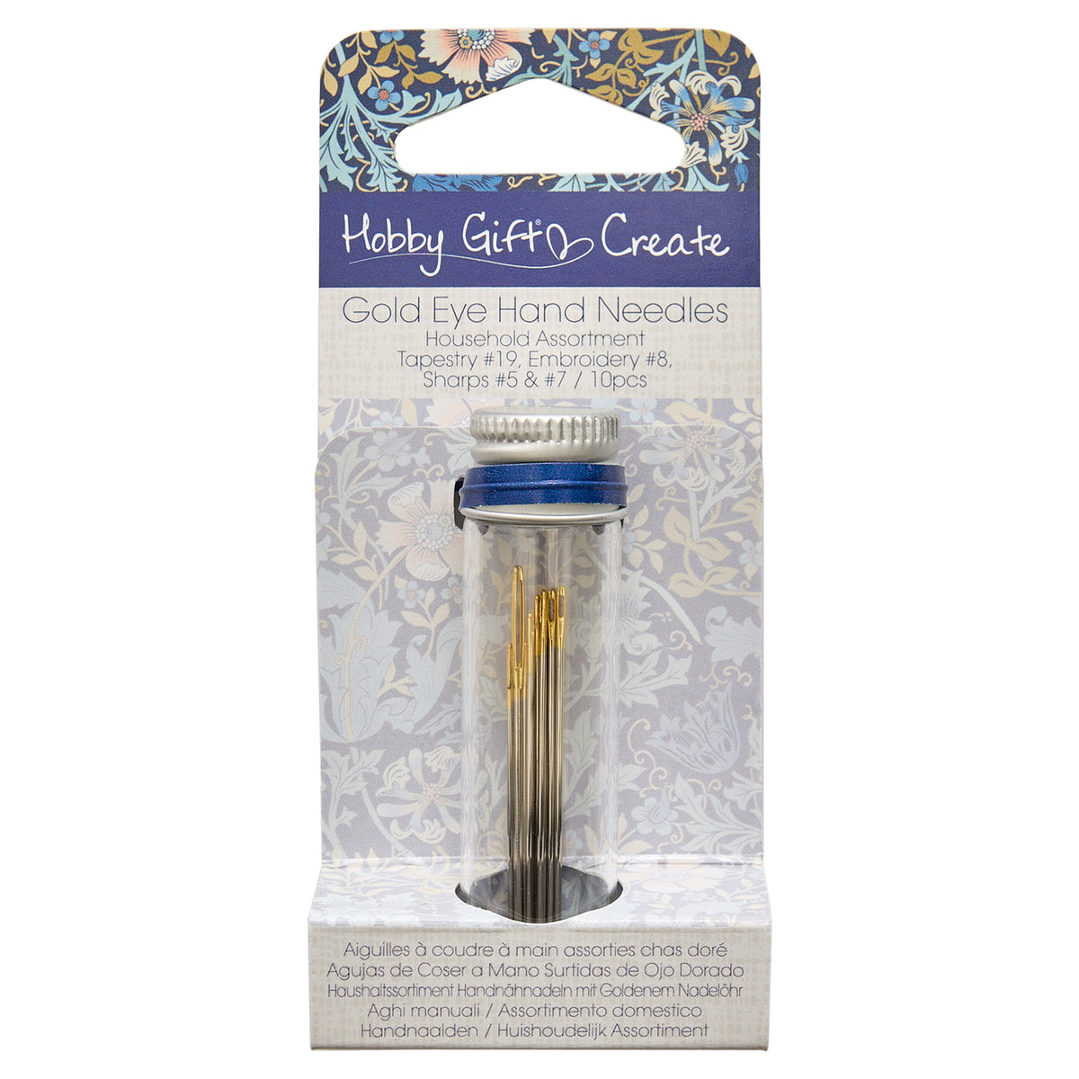 Hobby Gift Create Gold Eye Needles Jar - Household Assortment | Pins ...