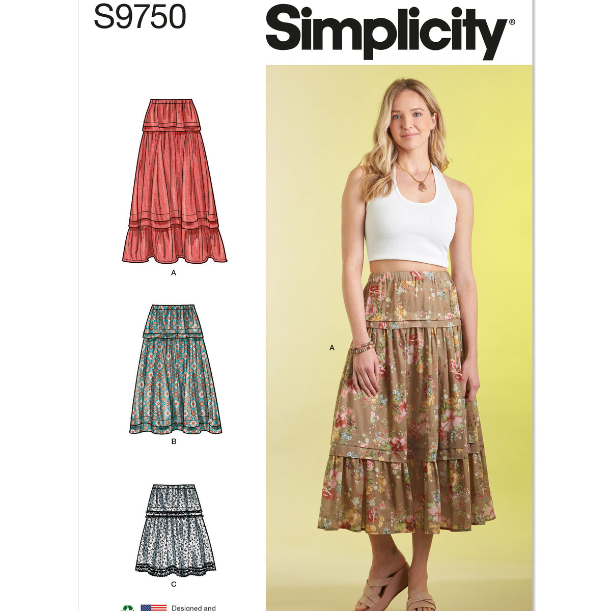 Simplicity Sewing Pattern S9750 - Misses' Skirt in Three Lengths – My ...