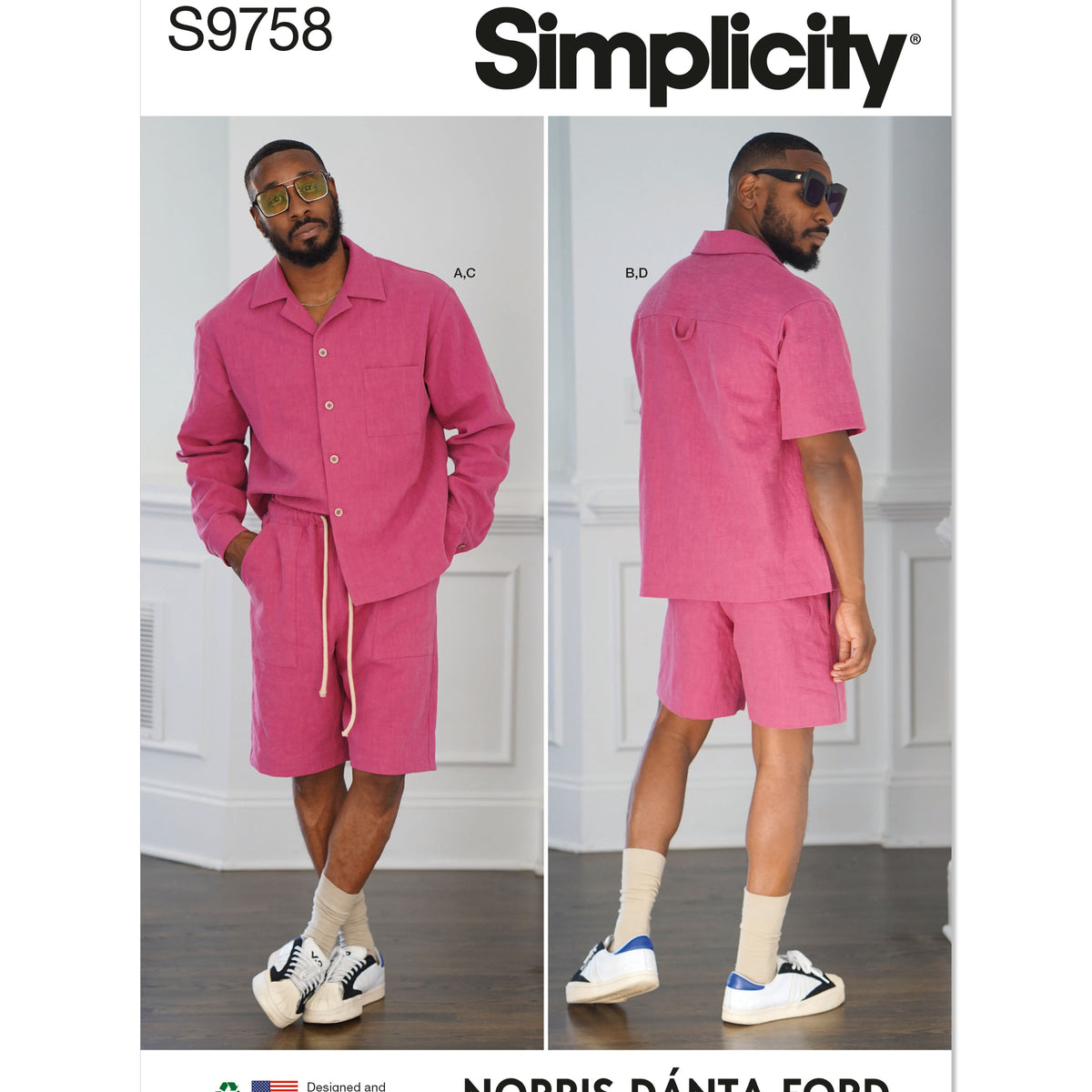Simplicity Sewing Pattern S9758 - Men's Shirts and Shorts by Norris Da ...
