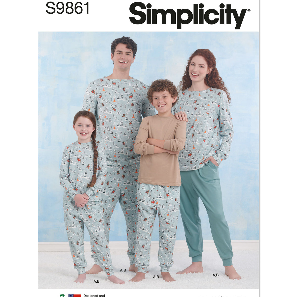 Simplicity Sewing Pattern S9861 - Children's, Teens' and Adults' Knit ...