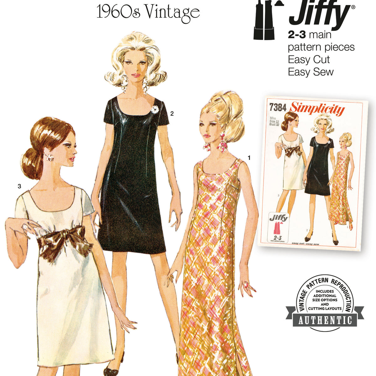 Simplicity Sewing Pattern S9884 - Misses' Dress in Two Lengths – My ...