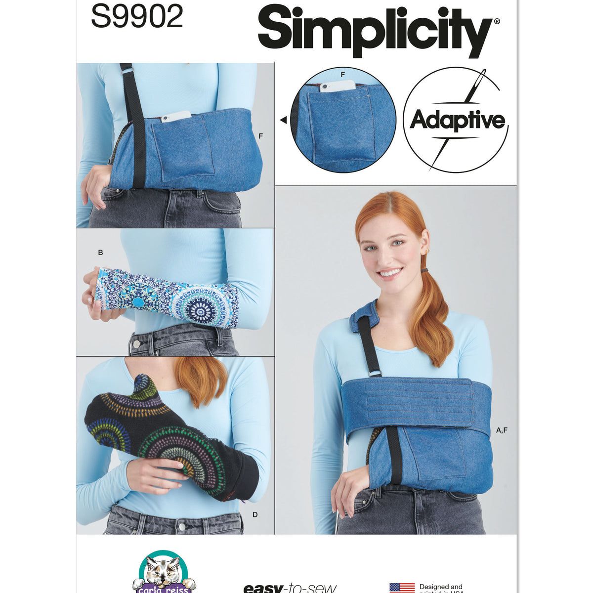 Simplicity Sewing Pattern S9902 - Wrap, Sleeves and Mitt in Two Sizes ...