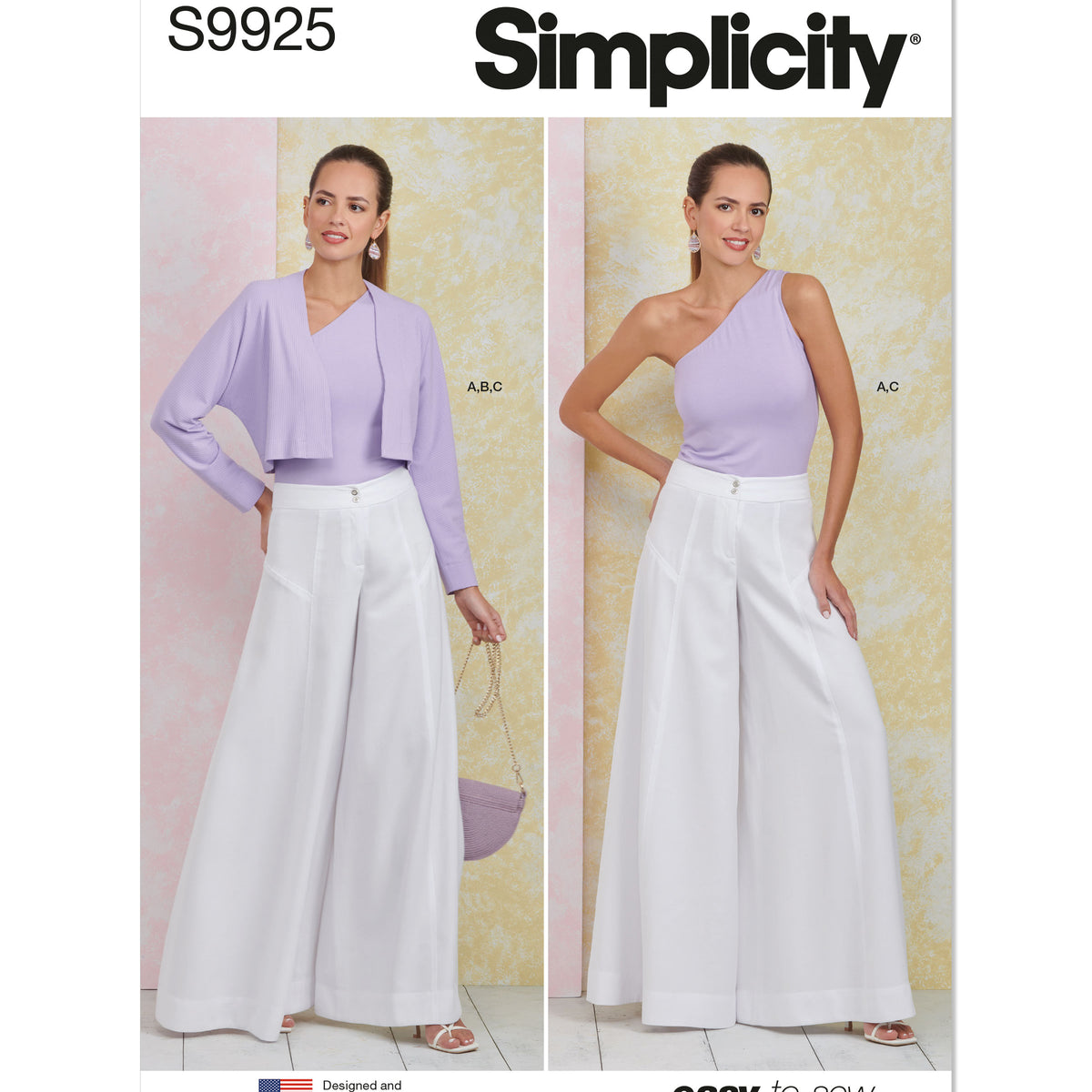 Simplicity Sewing Pattern S9925 - Misses' Pants, Knit Shrug and Top ...