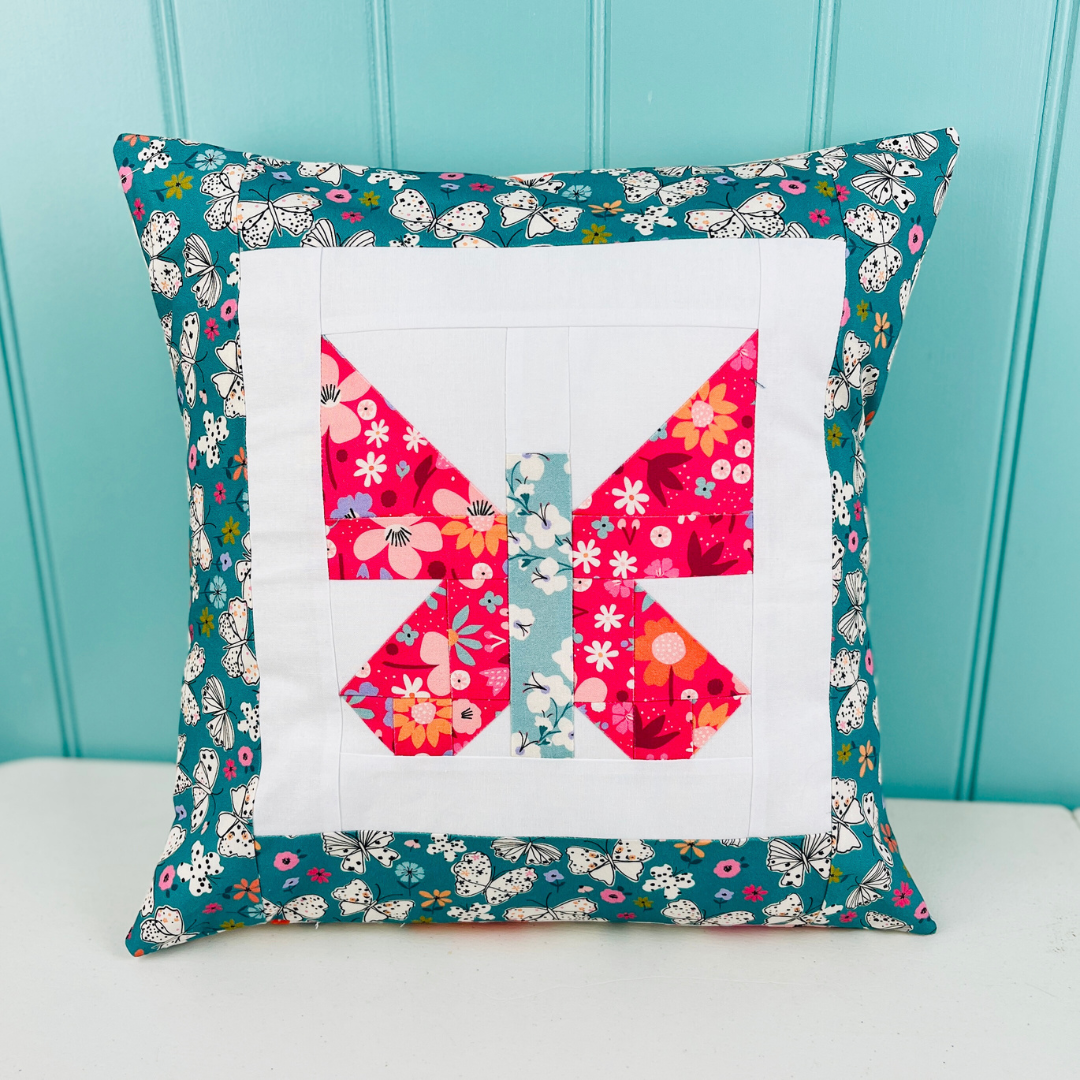 Butterfly Patchwork Cushion Cover - PDF pattern | Downloadable Sewing ...