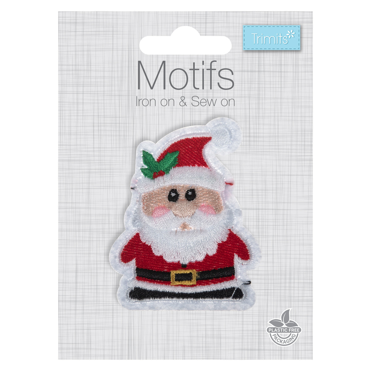 Trimits Christmas Santa Motif - Iron/Sew On | Christmas Sewing – My ...
