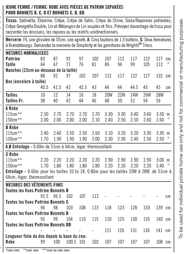 Simplicity Pattern 2247 - Women's & Plus Size Amazing Fit Dresses ...