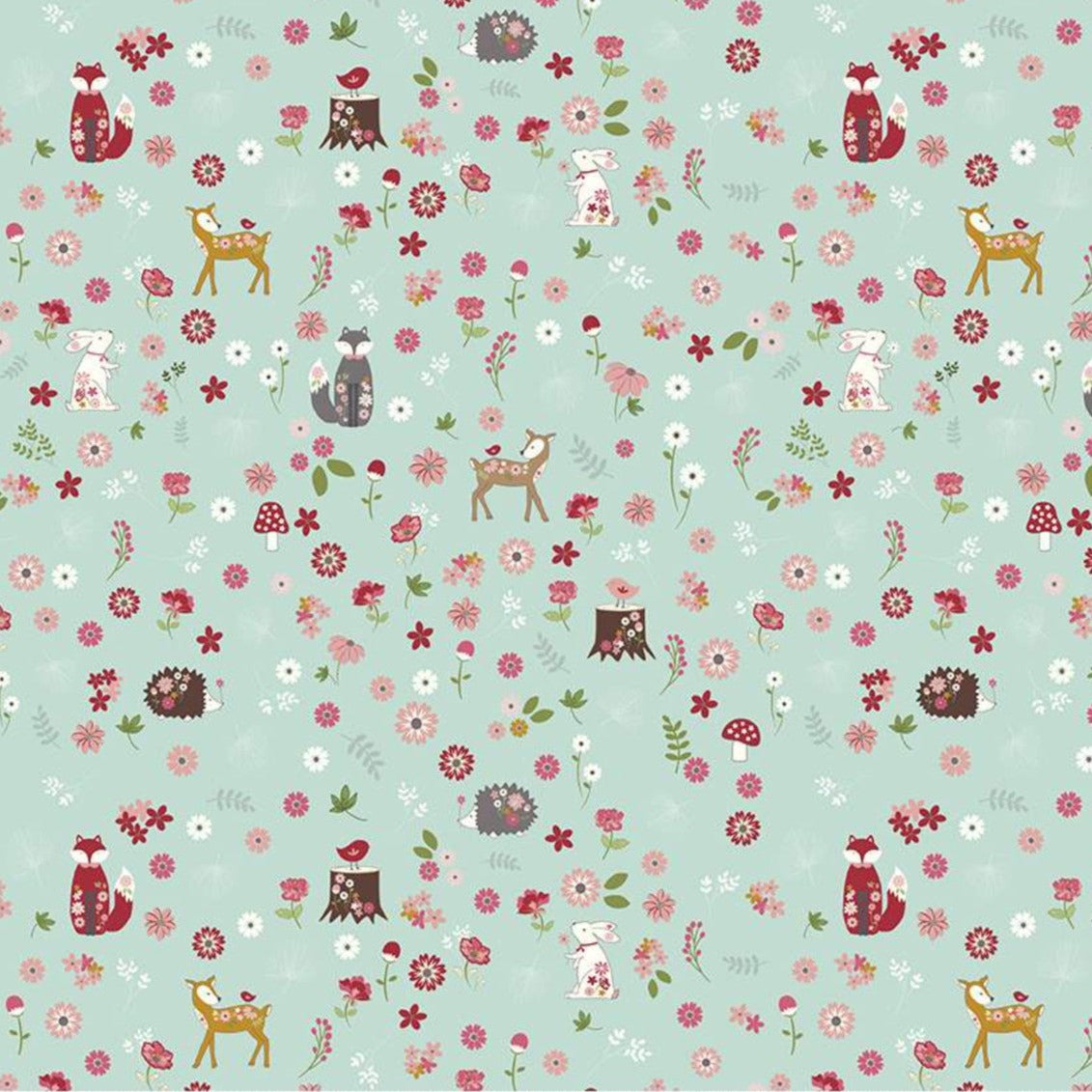 Riley Blake Enchanted Meadow - Forest Friends Songbird - 100% Cotton F ...
