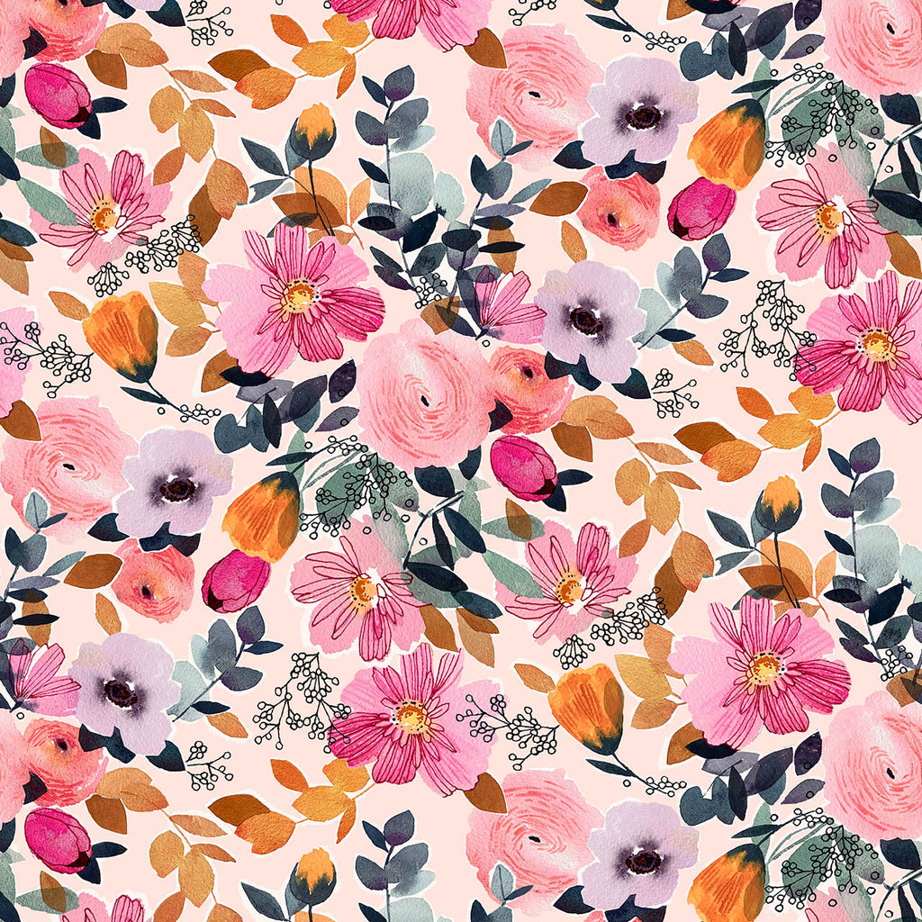 Dashwood Flora Foliage Blush Rayon Fabric | Dressmaking – My Sewing Box