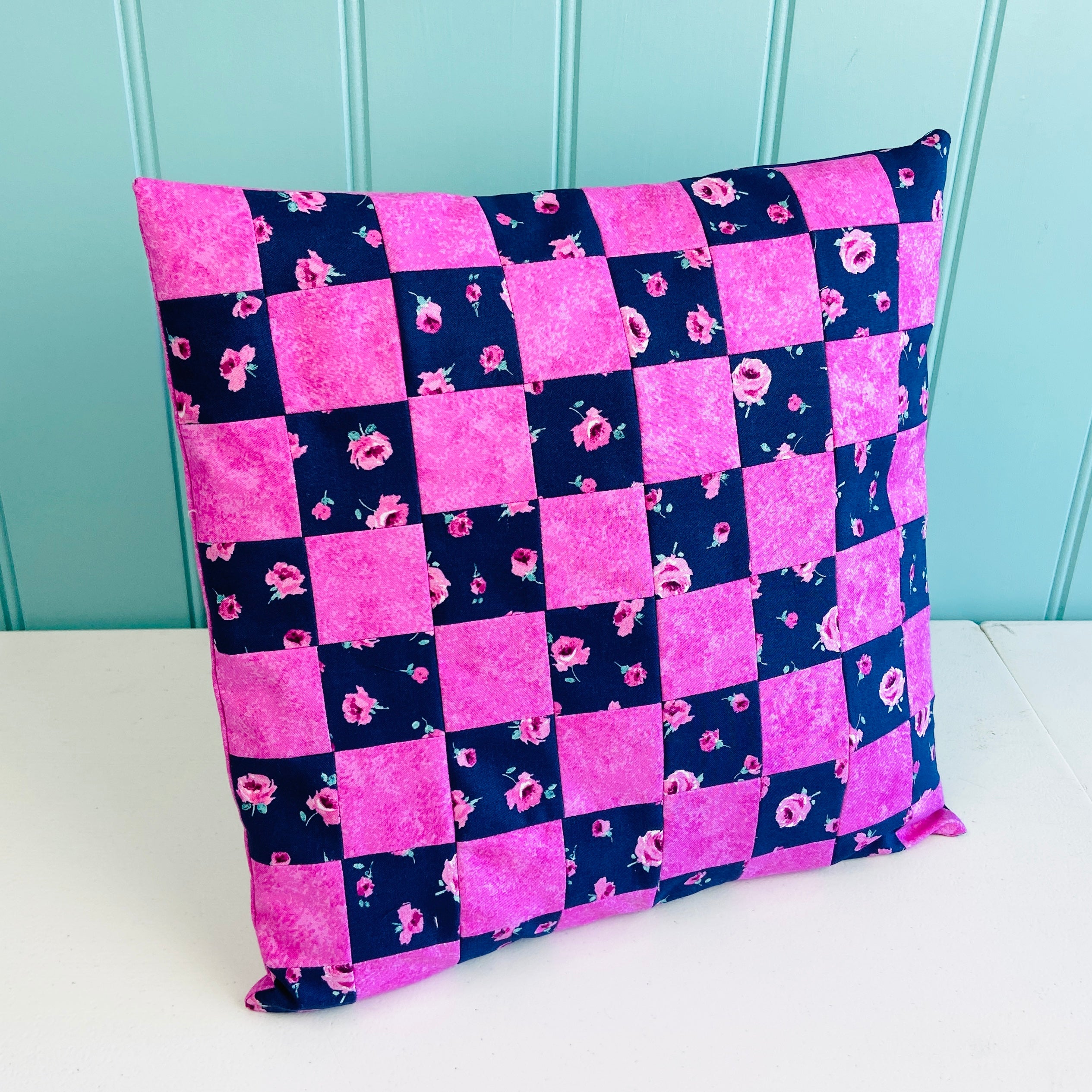Mini Square Patchwork Cushion - PDF pattern | Downloadable Sewing ...