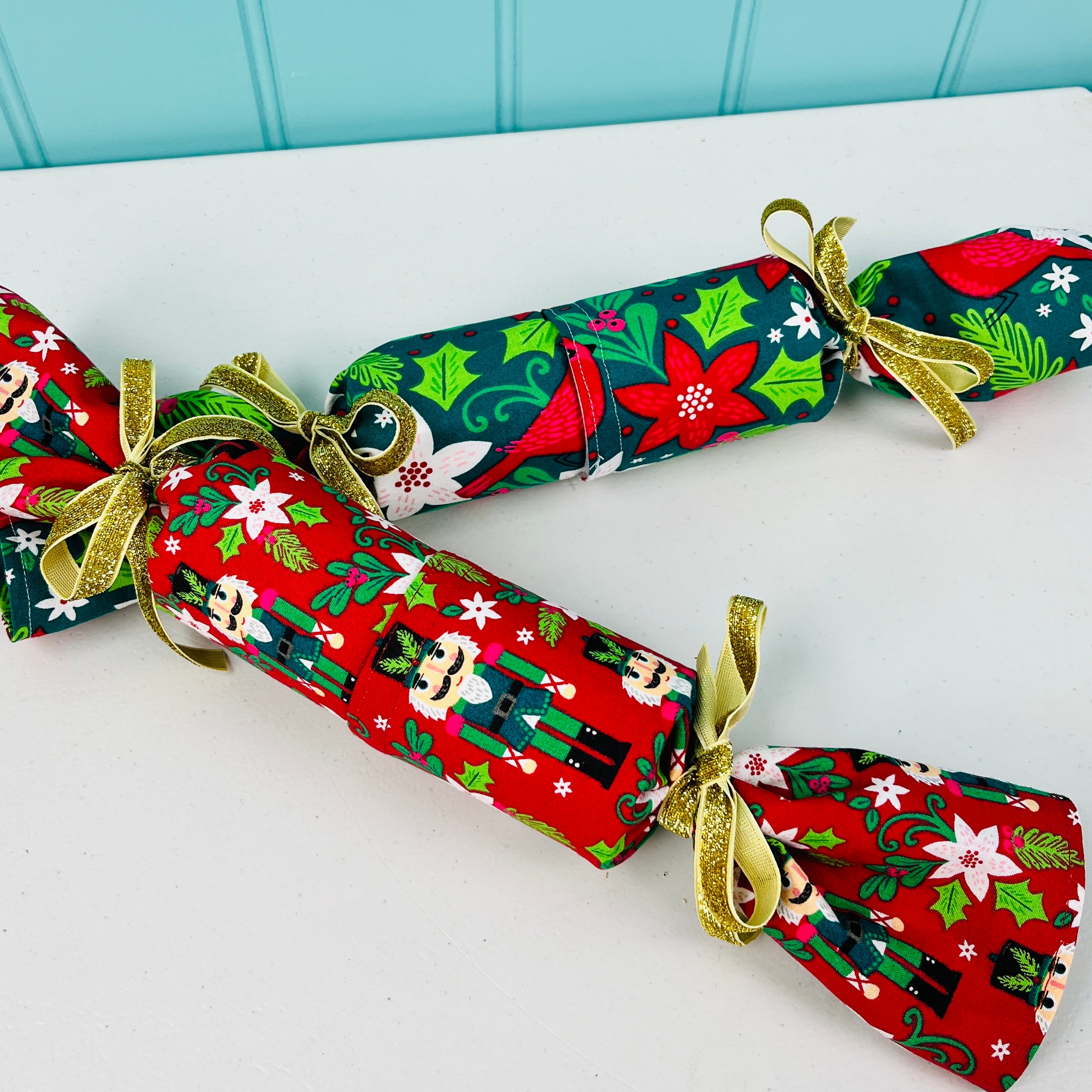 Re-usable Fabric Christmas Crackers PDF pattern | Downloadable Sewing ...