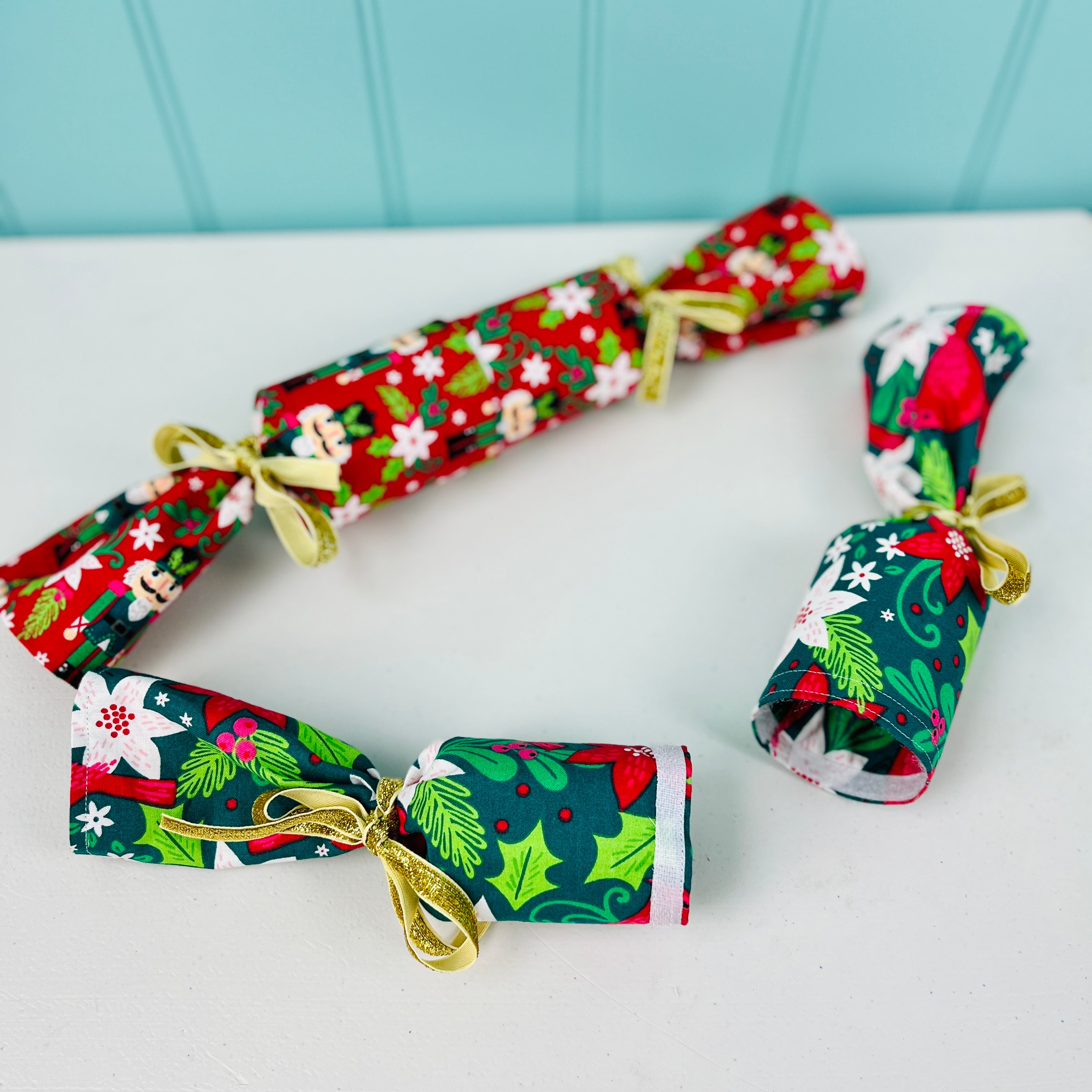 Re-usable Fabric Christmas Crackers PDF pattern | Downloadable Sewing ...