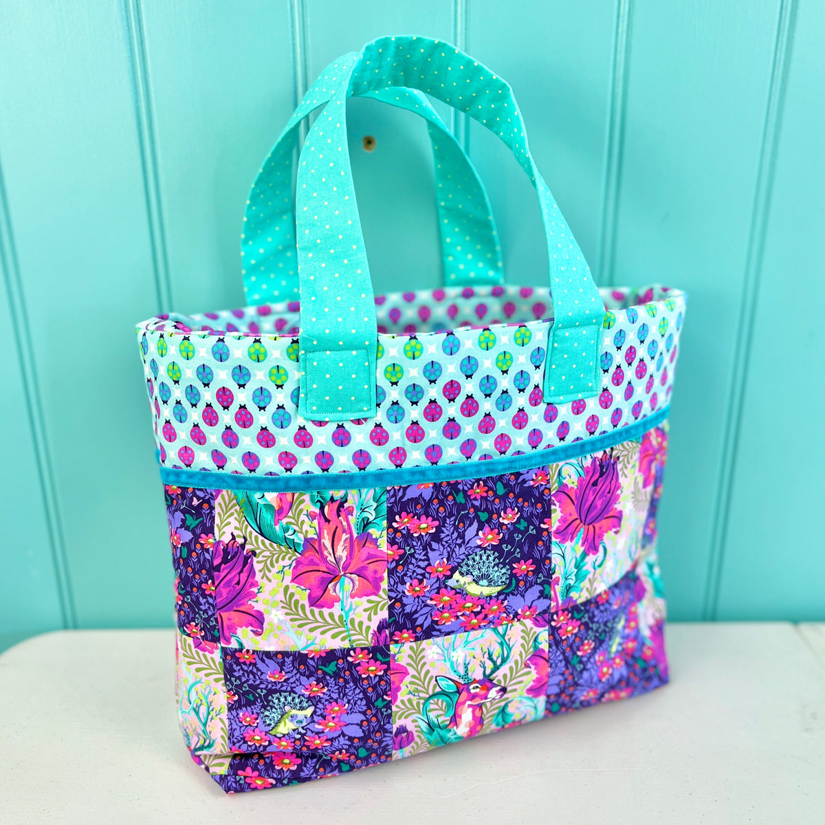 Patchwork Tote Bag - PDF pattern | Downloadable Sewing Patterns – My ...