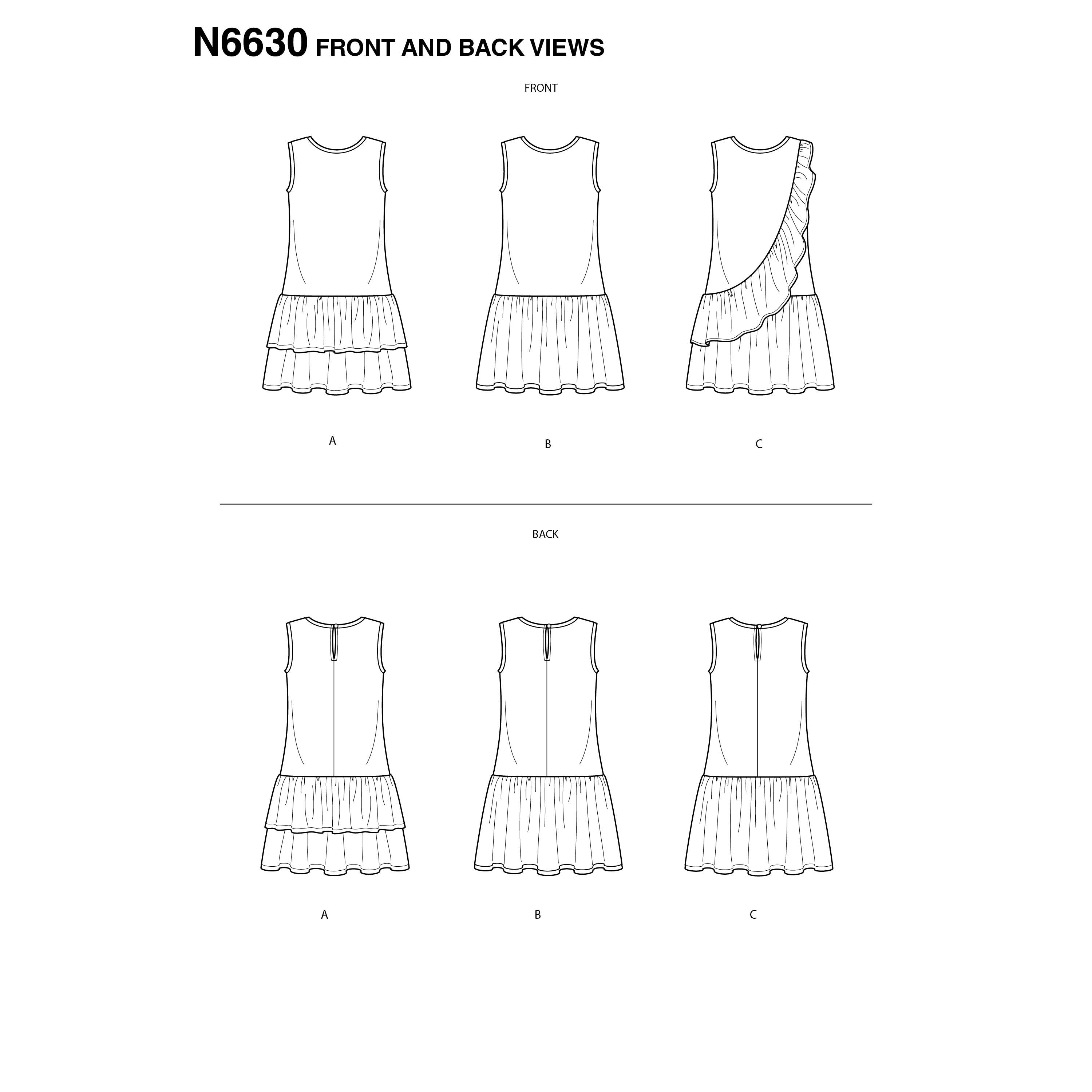 New Look Sewing Pattern N6630 - Children's and Girls Dresses | Sewing ...