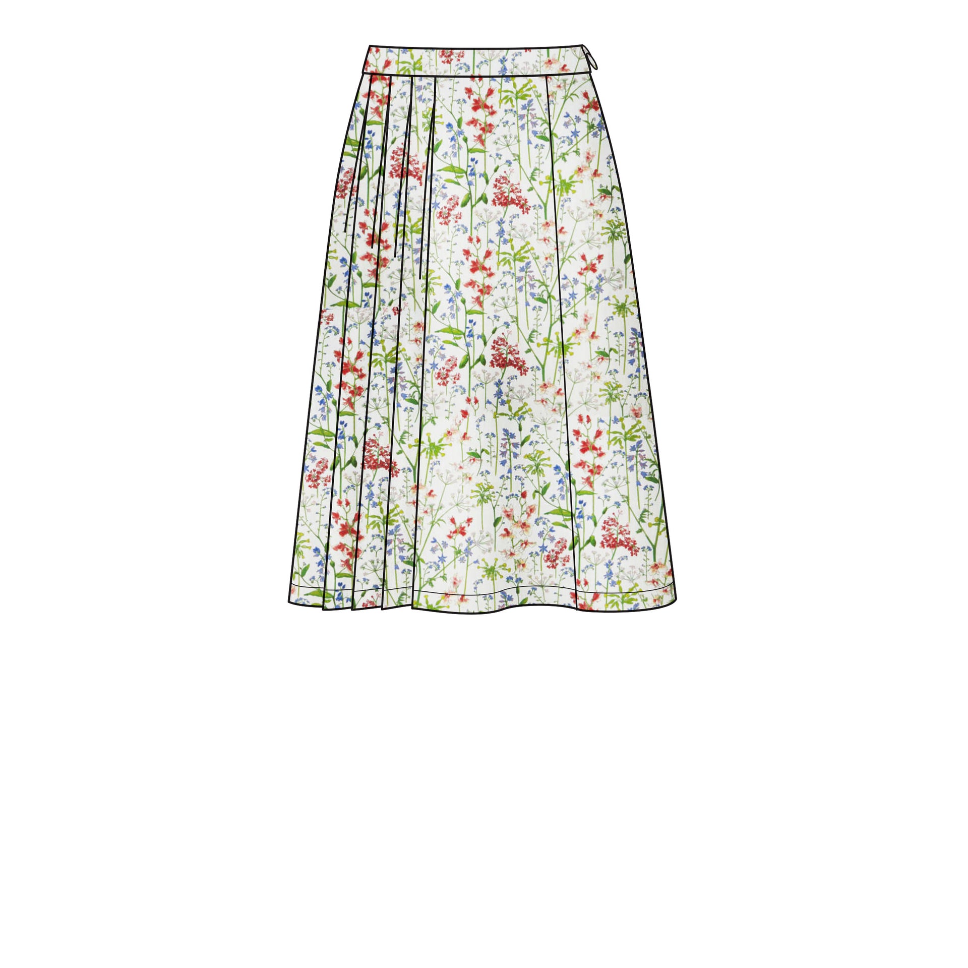 New Look Sewing Pattern N6659 - Misses' Pleated Skirt With Or Without ...