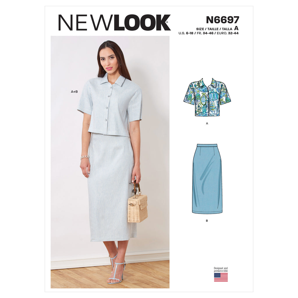 New Look Sewing Pattern N6697 - Top and Skirt – My Sewing Box