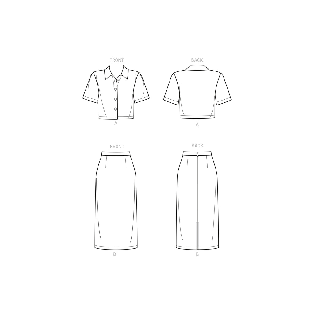 New Look Sewing Pattern N6697 - Top and Skirt – My Sewing Box
