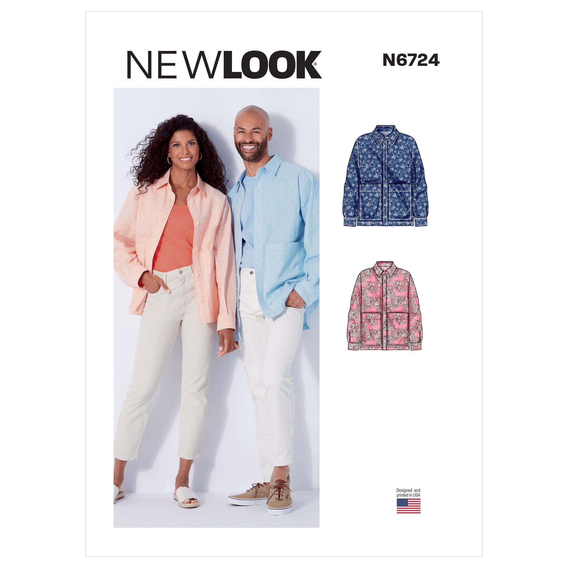 New Look Sewing Pattern 6724 - Unisex Shirt – My Sewing Box