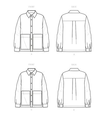 New Look Sewing Pattern 6724 - Unisex Shirt – My Sewing Box