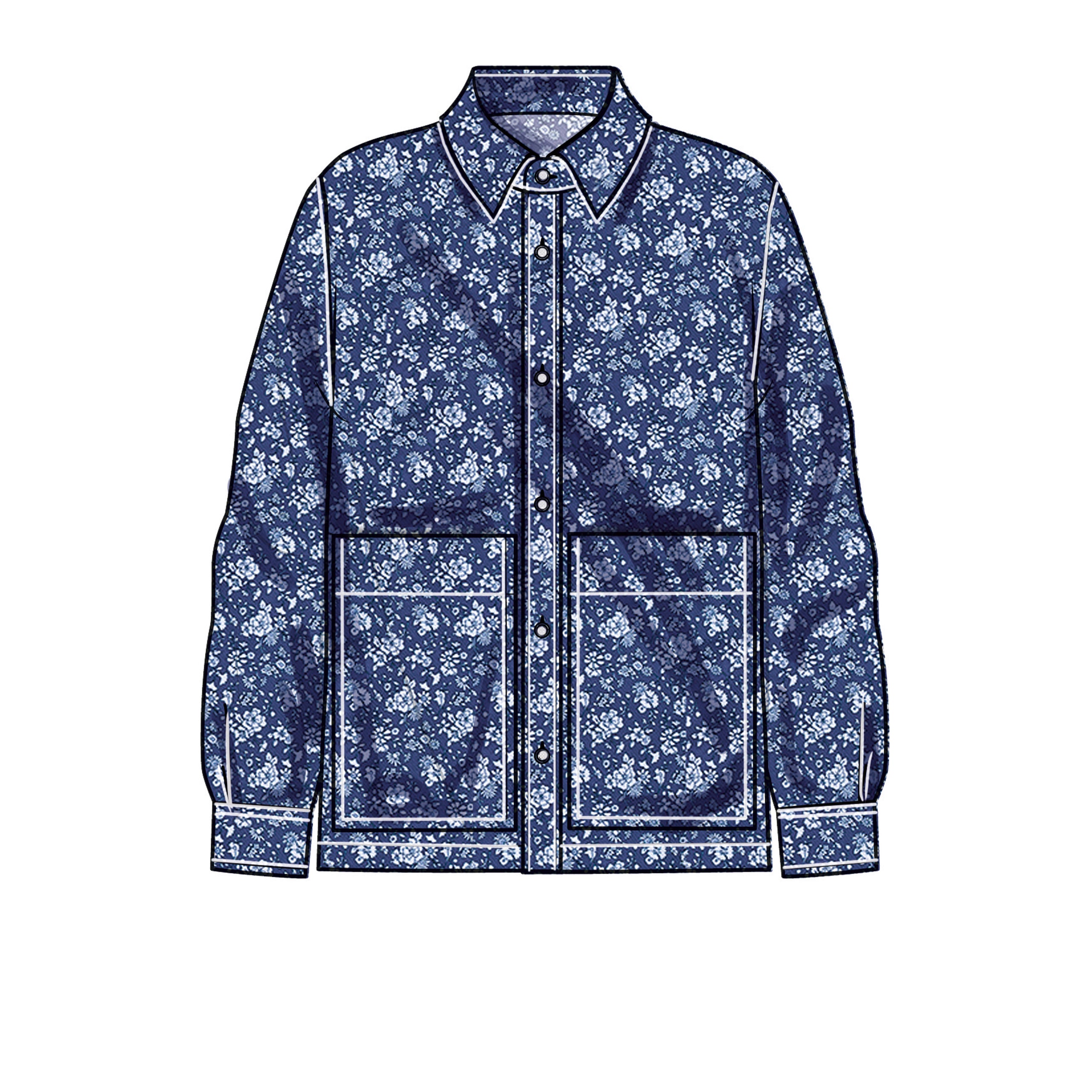 New Look Sewing Pattern 6724 - Unisex Shirt – My Sewing Box