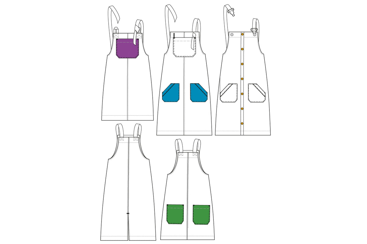 Waves & Wild Adult Penelope Pinafore Dress | PDF Sewing Patterns – My ...