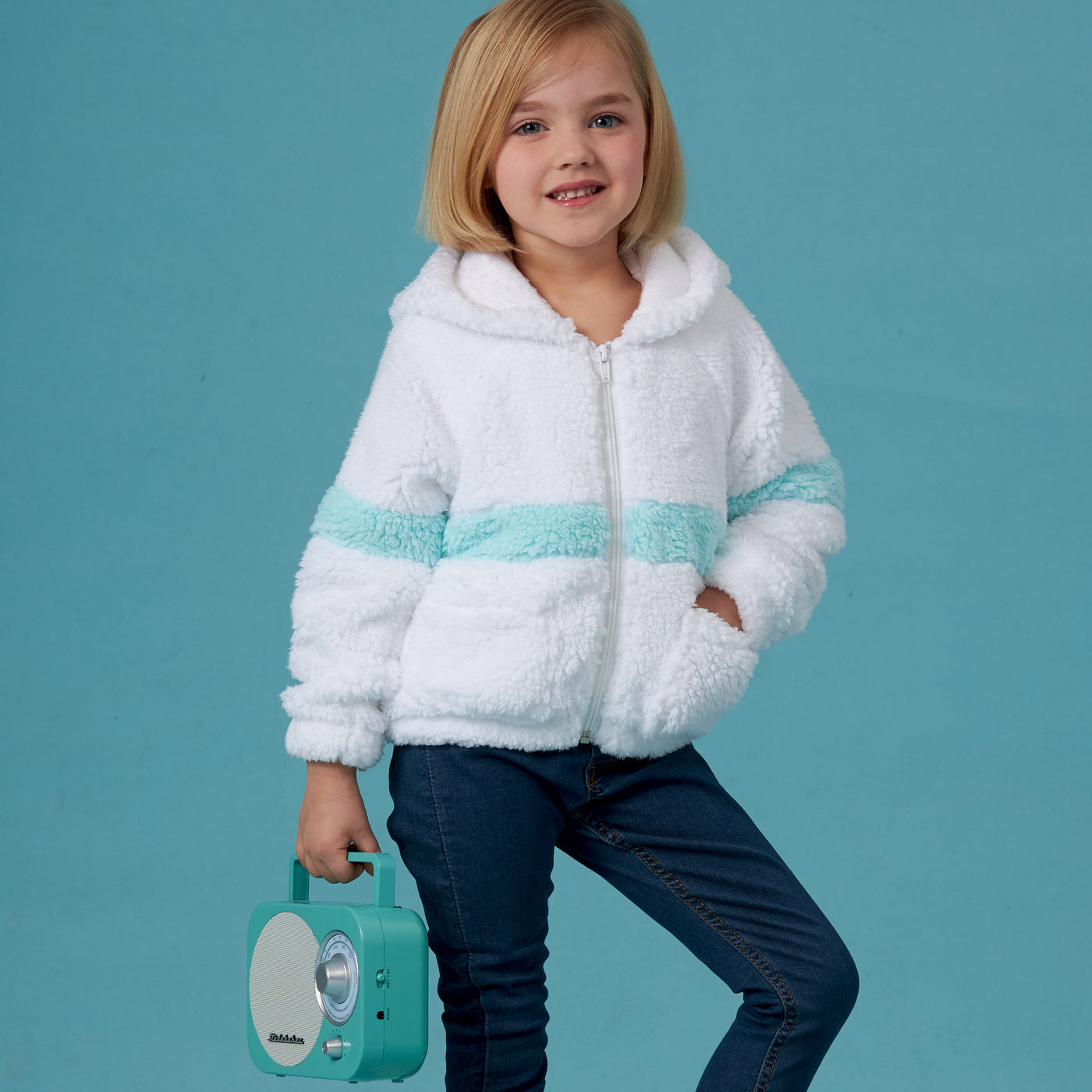 Simplicity Sewing Pattern S8999 - Children's and Girls' Knit Hooded Ja ...