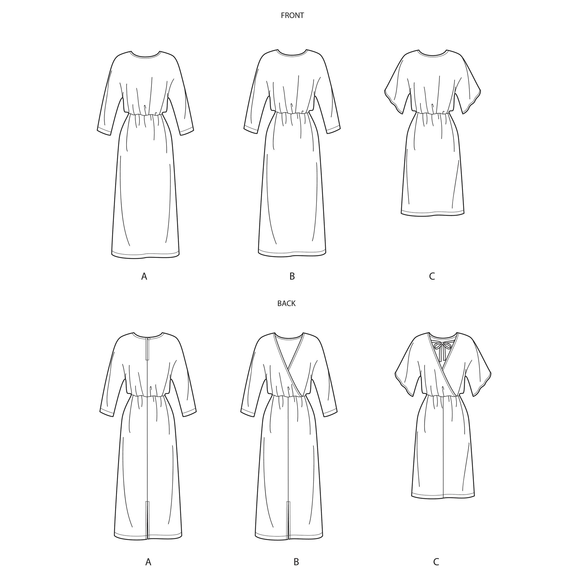 Simplicity Sewing Pattern S9010 - Misses' Dresses with Length Variatio ...