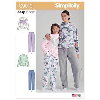 Simplicity Sewing Pattern S9019 - Girls' & Misses' Loungewear – My ...