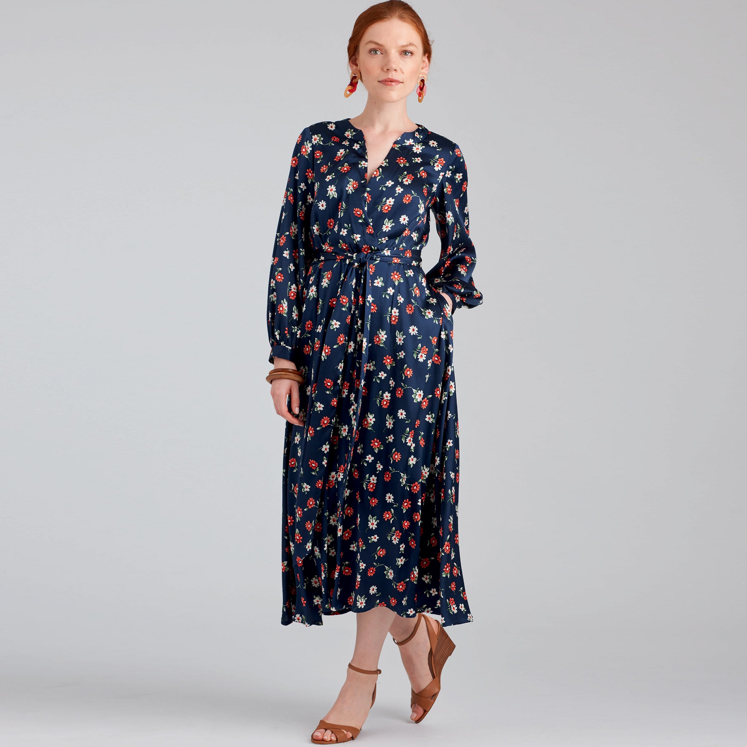 Simplicity Sewing Pattern S9041 - Misses' Front Tie Dress In Three Len ...