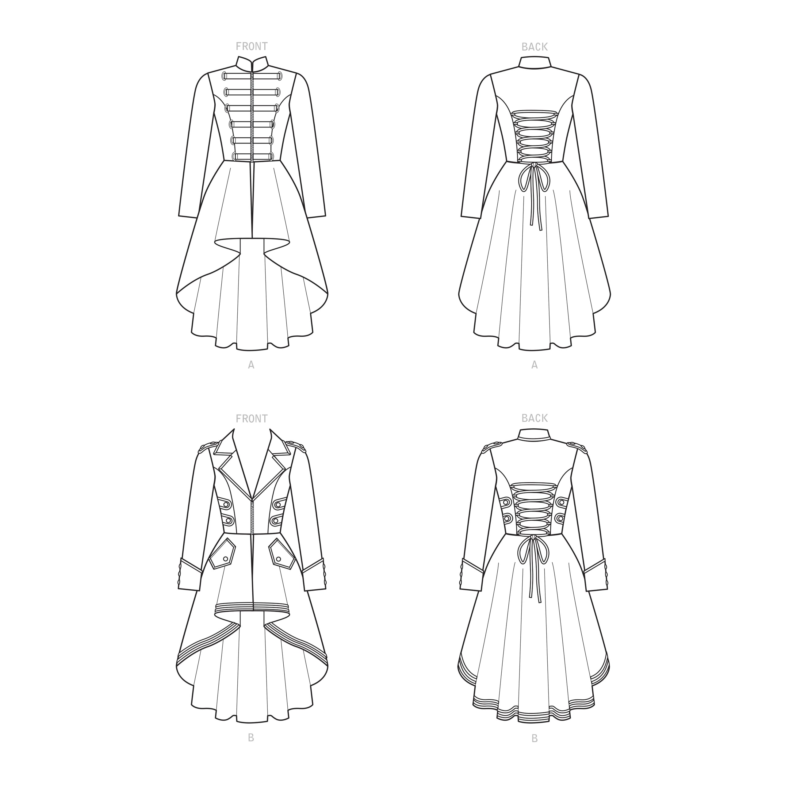 Simplicity Sewing Pattern S9086 - Misses' Steampunk Costume Coats – My ...