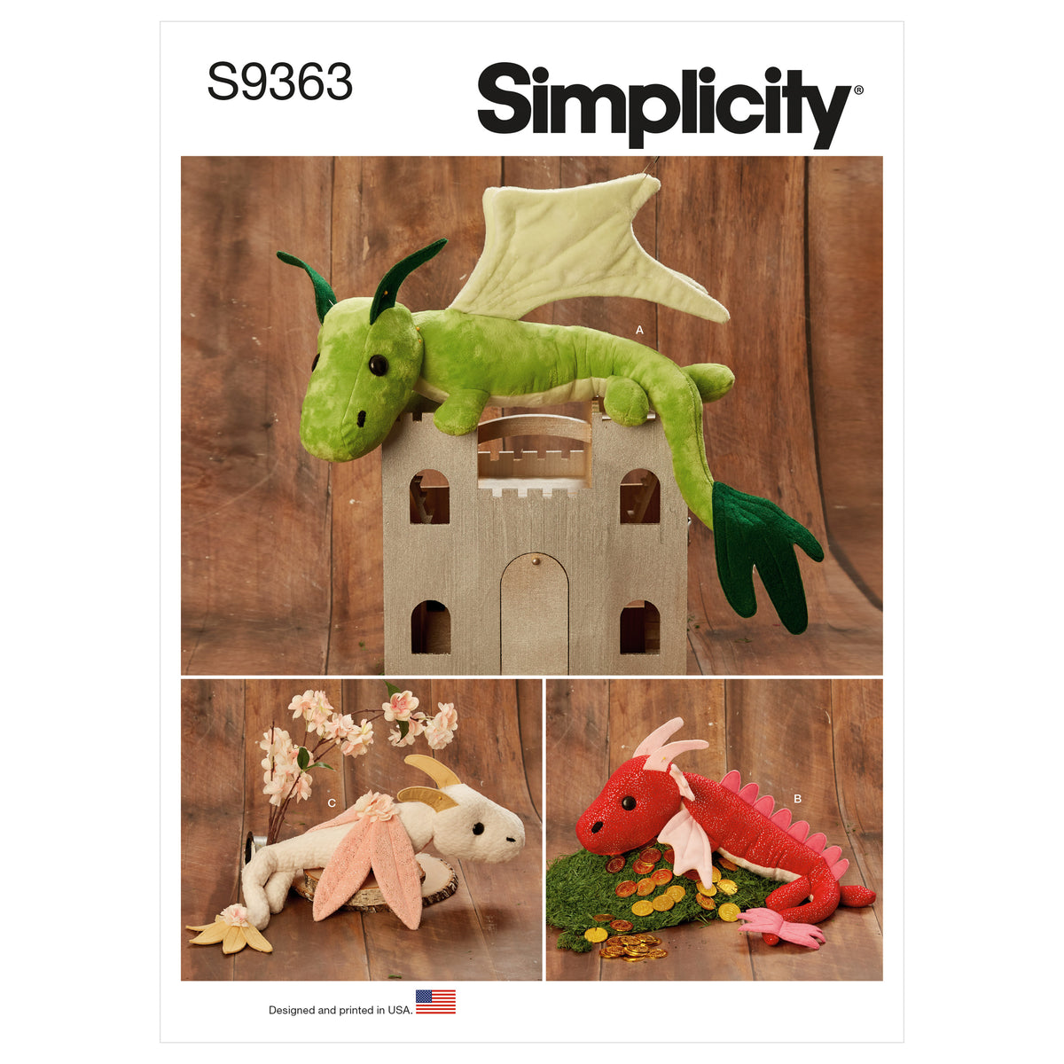 Simplicity Sewing Pattern S9363 - Plush Dragons – My Sewing Box