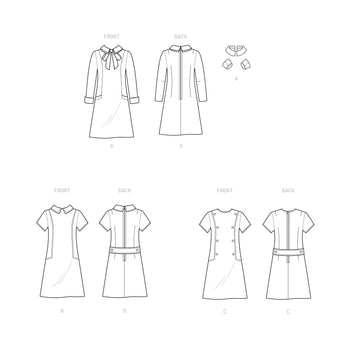 Simplicity Sewing Pattern S9371 - Misses' and Women's Dress with Colla ...