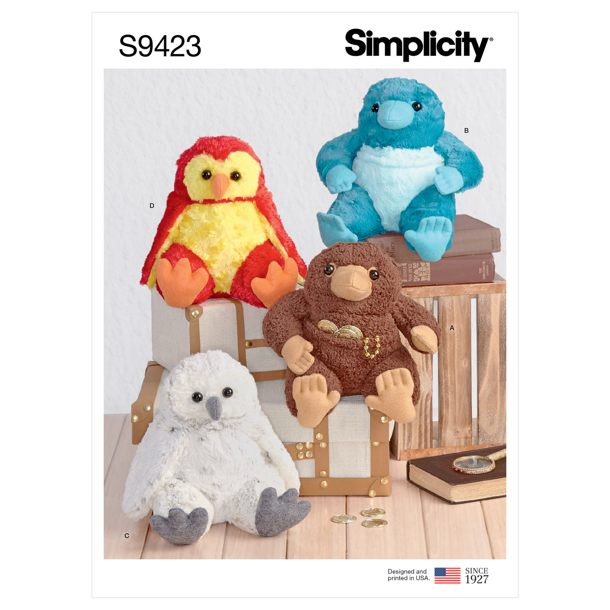 Simplicity Sewing Pattern S9423 - Stuffed 8-1/2" Animals – My Sewing Box
