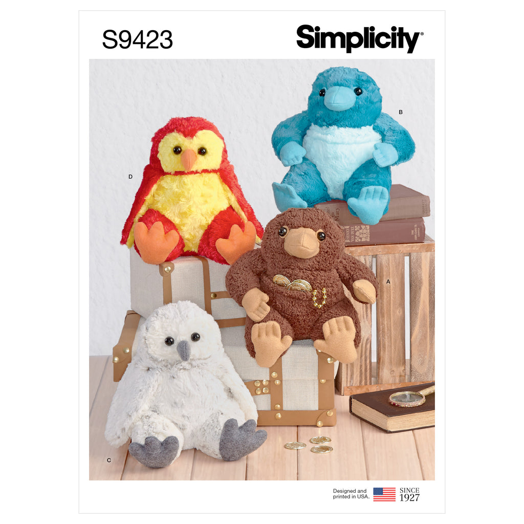 Simplicity Sewing Pattern S9423 - Stuffed 8-1/2" Animals – My Sewing Box