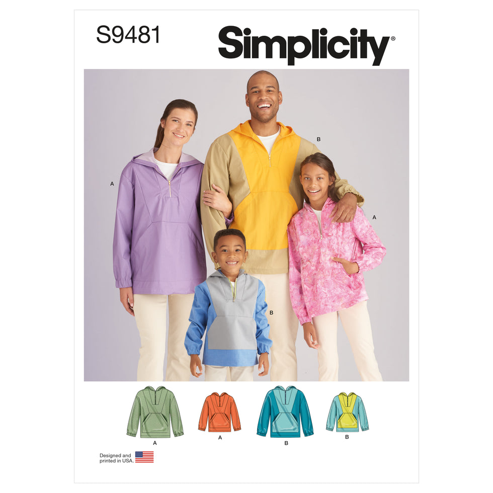 Simplicity Sewing Pattern S9481 - Unisex Top Sized for Children, Teens ...