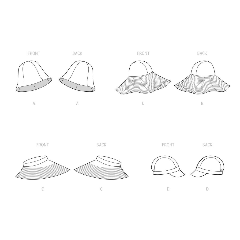 Simplicity Sewing Pattern S9505 - Hats in Four Styles – My Sewing Box