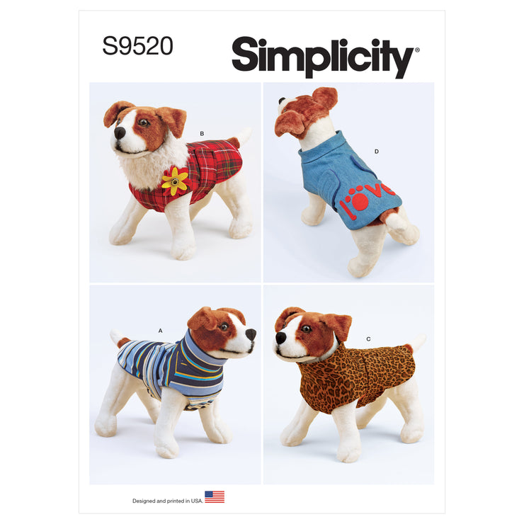 Simplicity Sewing Pattern S9520 - Dog Coats – My Sewing Box