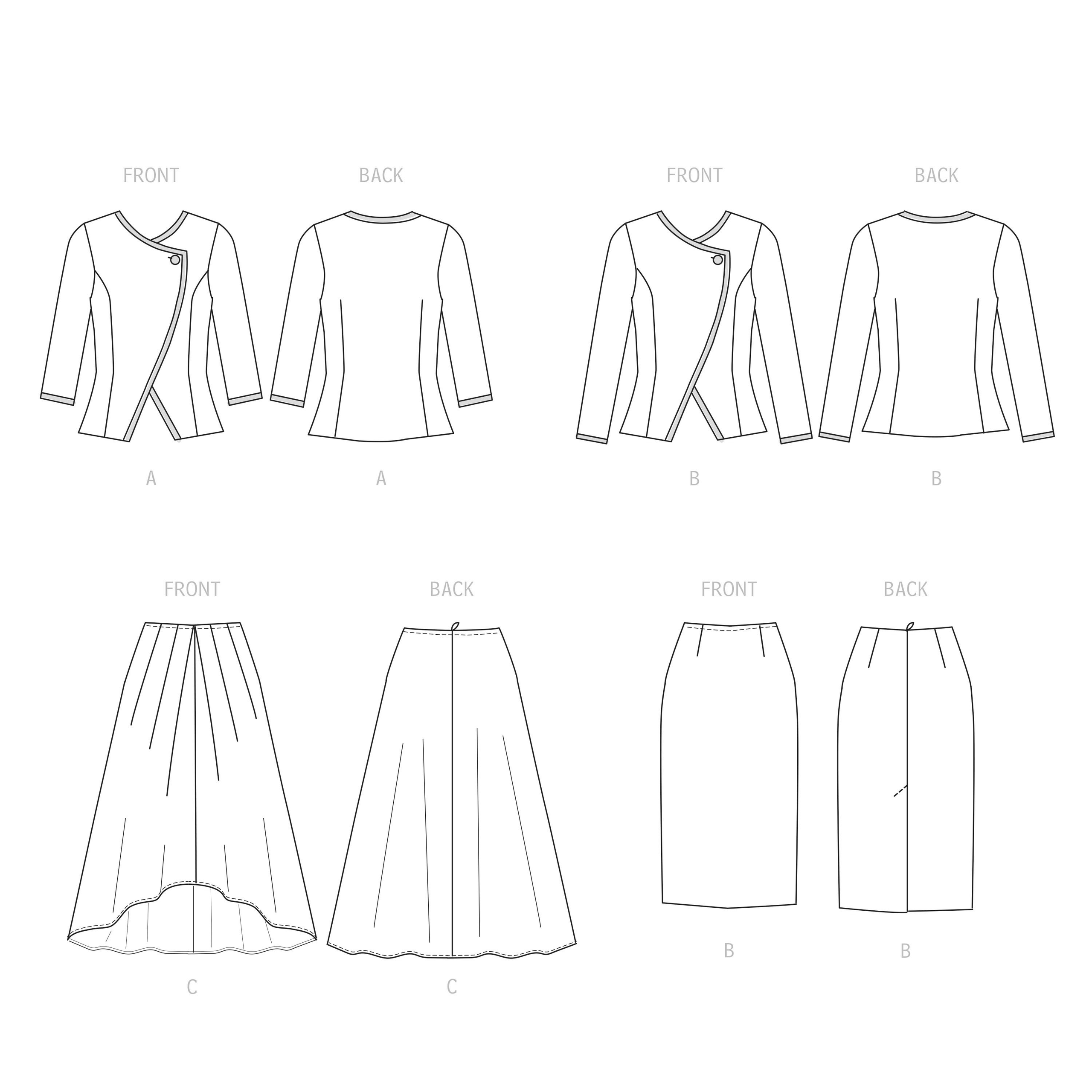 Simplicity Sewing Pattern S9553 - Women's Jacket and Skirts – My Sewing Box