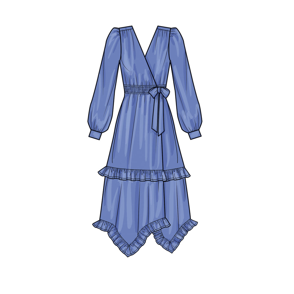 Simplicity Sewing Pattern S9639 - Misses' Midi Wrap Dress – My Sewing Box