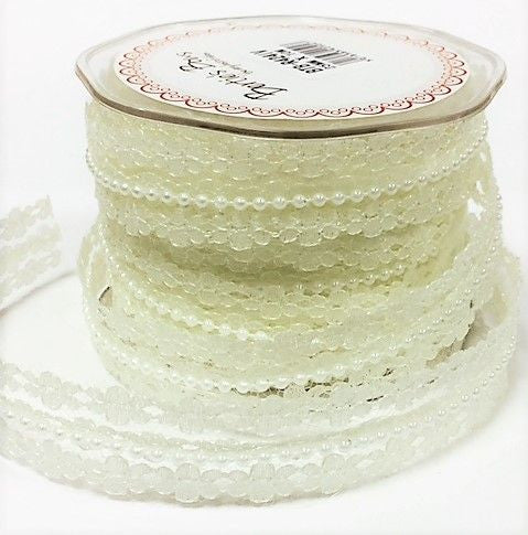 Ivory lace ribbon store