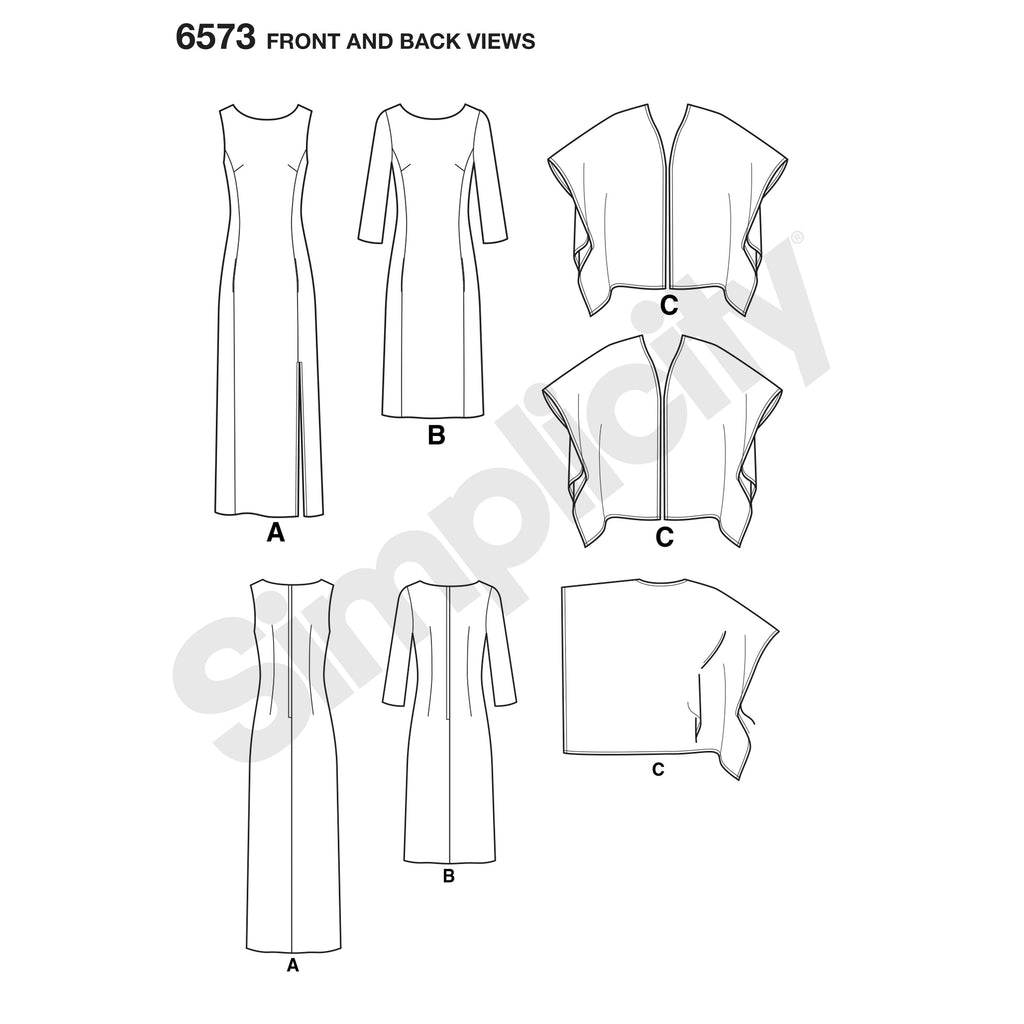 New Look Sewing Pattern 6573 - Misses' Dress and Wrap – My Sewing Box