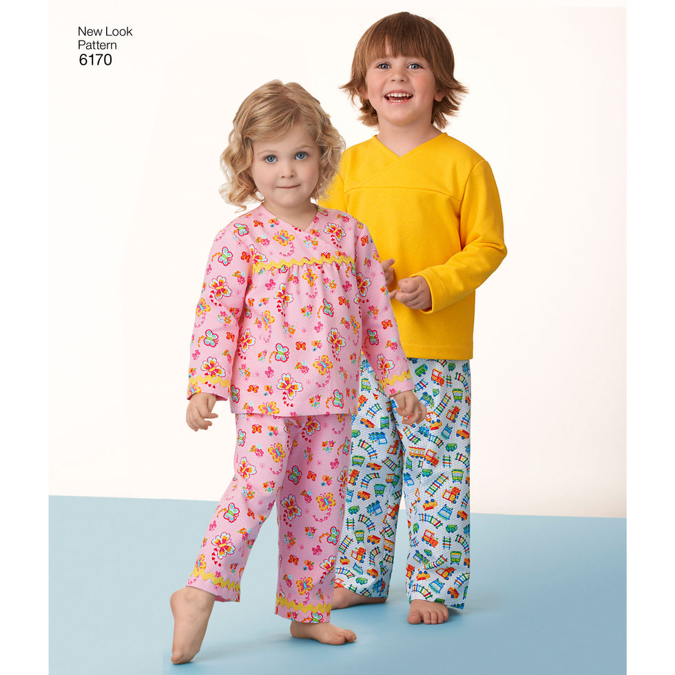 New Look Sewing Pattern 6170 - Toddlers' and Child's Pyjamas| Sewing ...