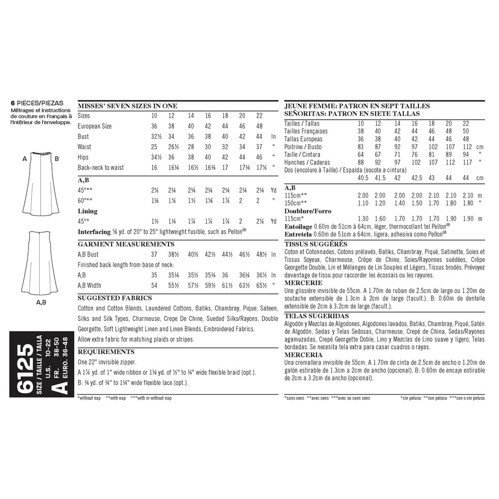 New Look Sewing Pattern 6125 - Misses' Dress | Sewing Patterns – My ...