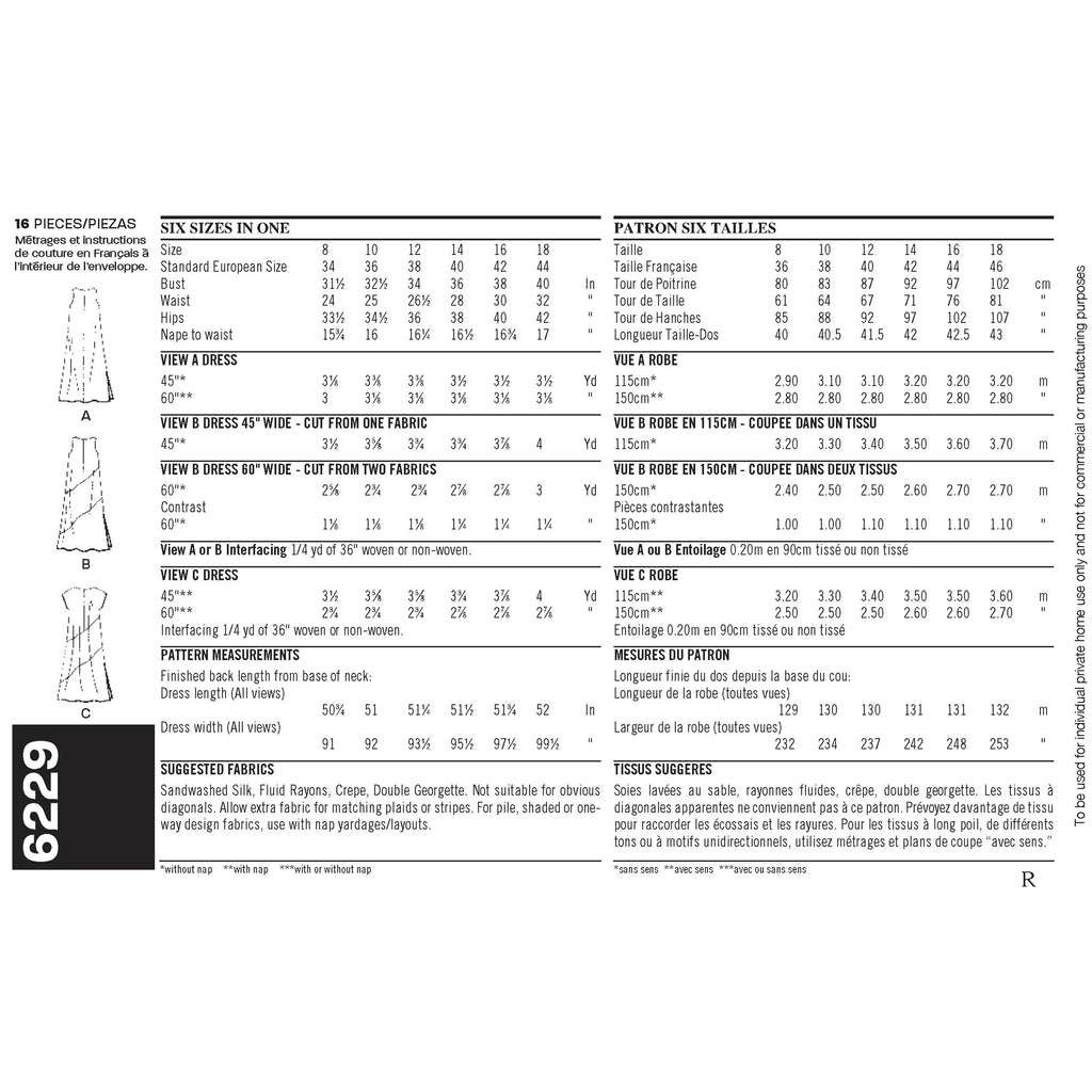 New Look Sewing Pattern 6229 - Misses Dresses | Sewing Patterns – My ...