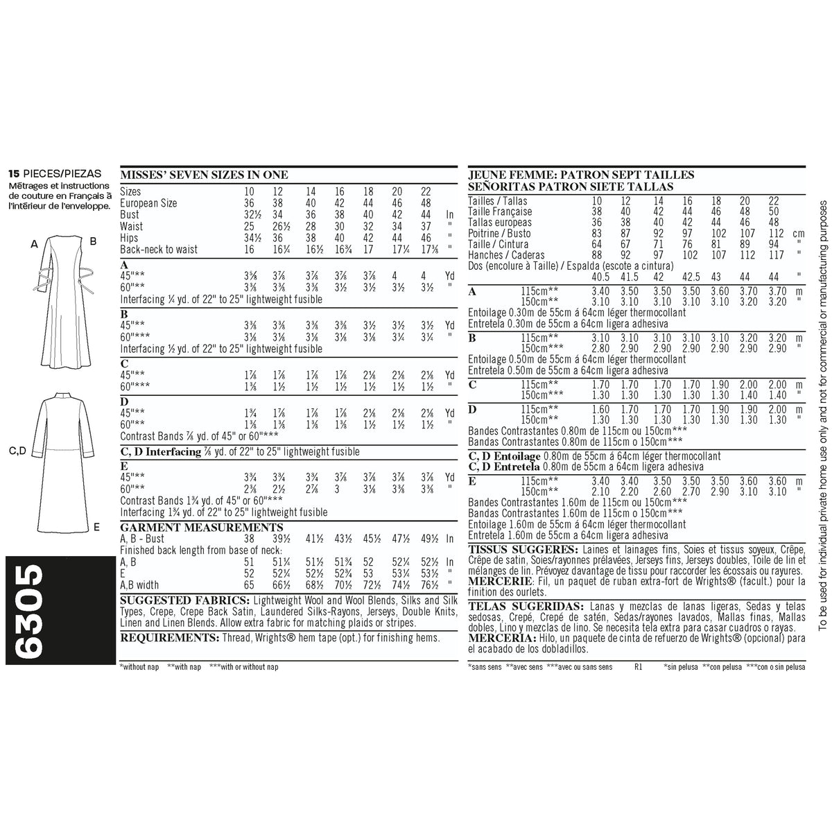 New Look Sewing Pattern 6305 - Misses Dresses – My Sewing Box