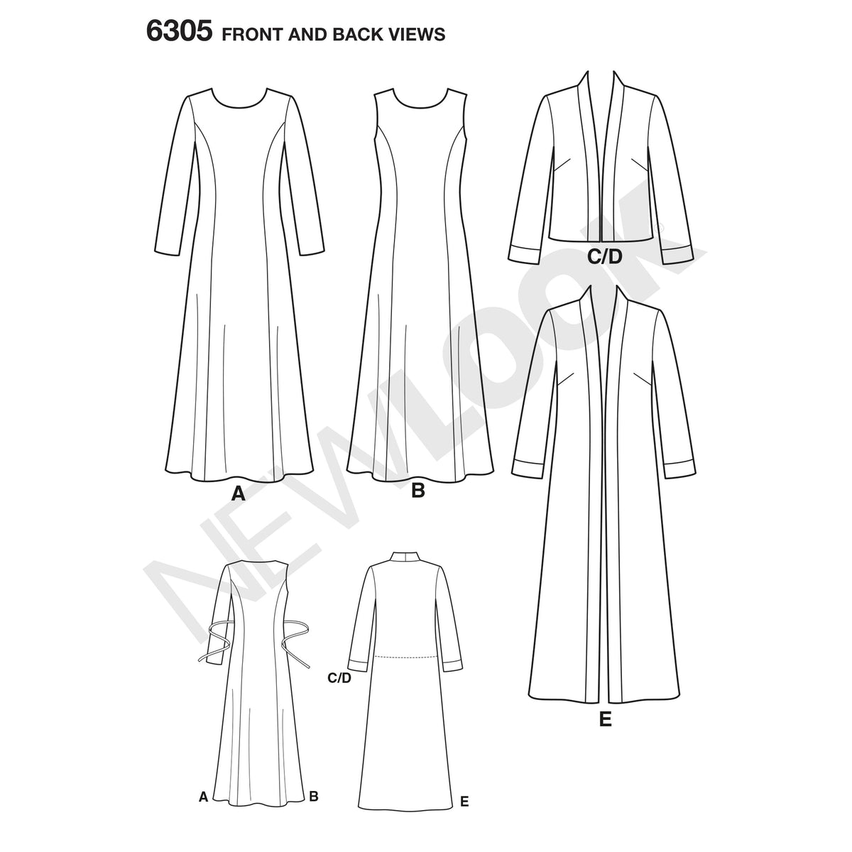New Look Sewing Pattern 6305 - Misses Dresses – My Sewing Box