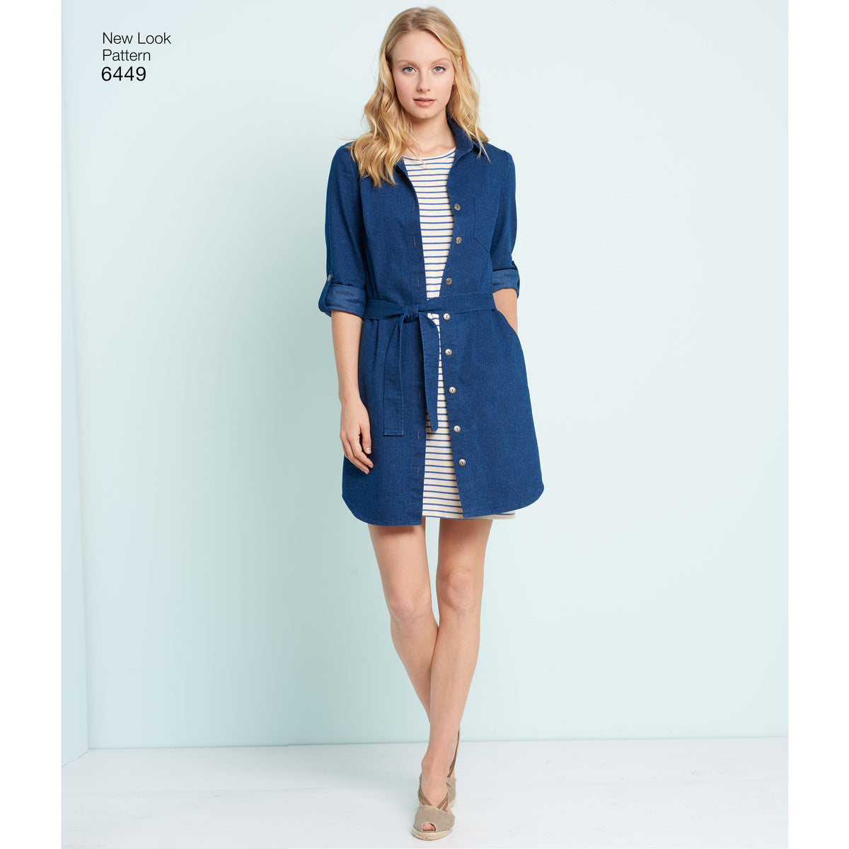 New Look Sewing Pattern 6449 - Misses' Easy Shirt Dress and Knit Dress ...