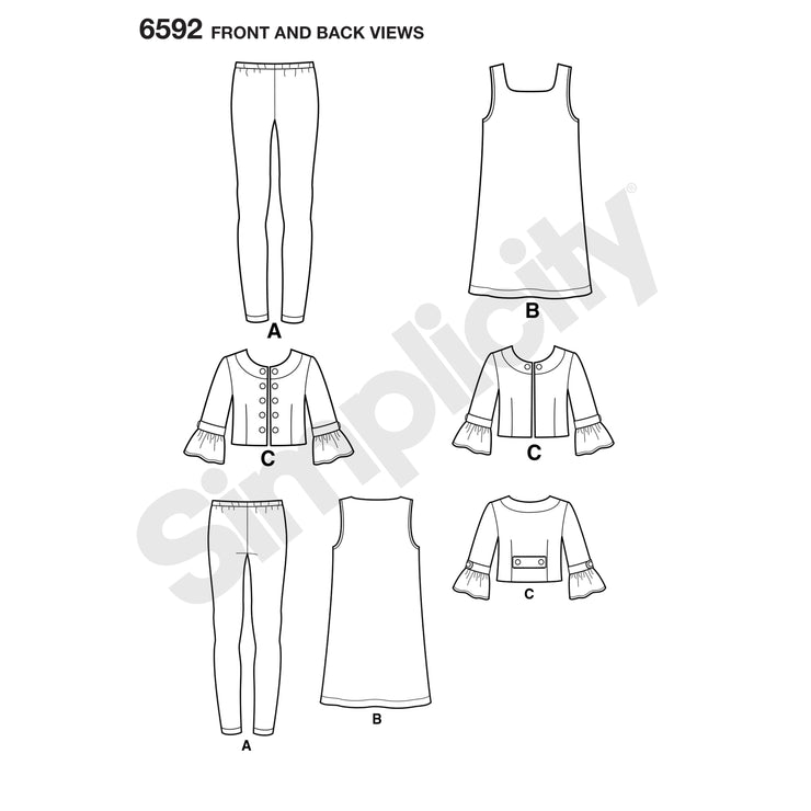 New Look Sewing Pattern 6592 - Girl's Sportswear – My Sewing Box